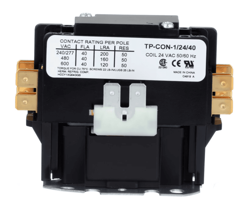 TRADEPRO® - 1 Pole Contactor 24V 40 Amp - AC parts store