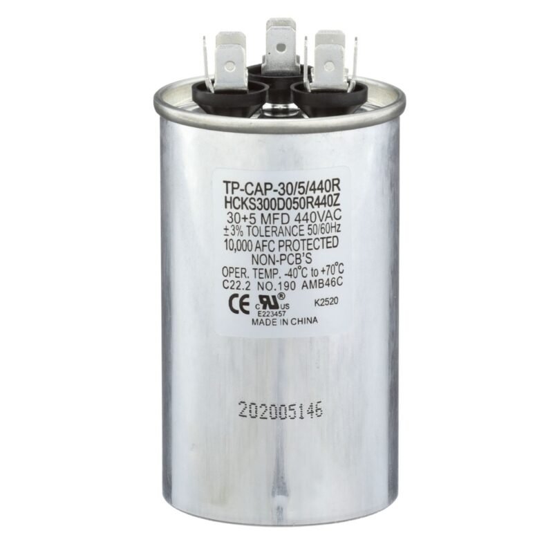 TRADEPRO® - 30+5 MFD 440V Round Run Capacitor - AC parts store